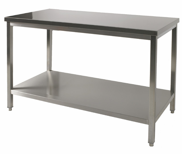 TABLE INOX CENTRALE DÉMONTABLE - ttds2061 - achat table inox centrale ...